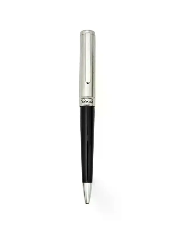 Chopard Ballpoint Pen With -tone And Resin Barrel - Silver