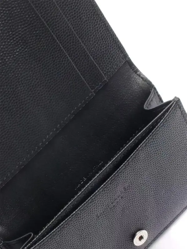 Saint Laurent 2010s Grain-effect Leather Card Case