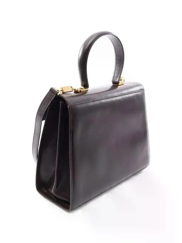 FERRAGAMO Gancini Flip-lock Tote Bag - Brown