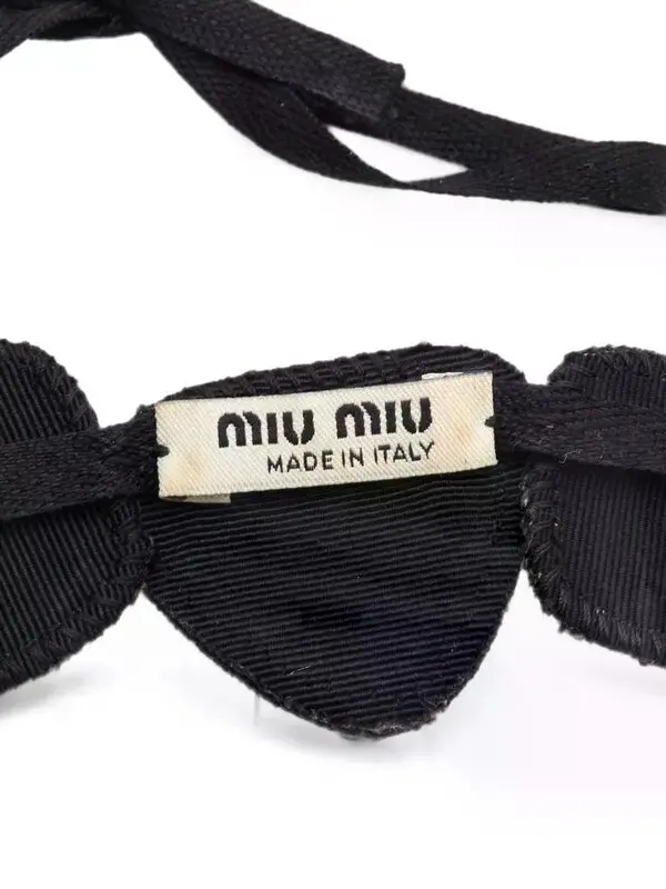 Miu Miu Crystal Embellished Choker Necklace