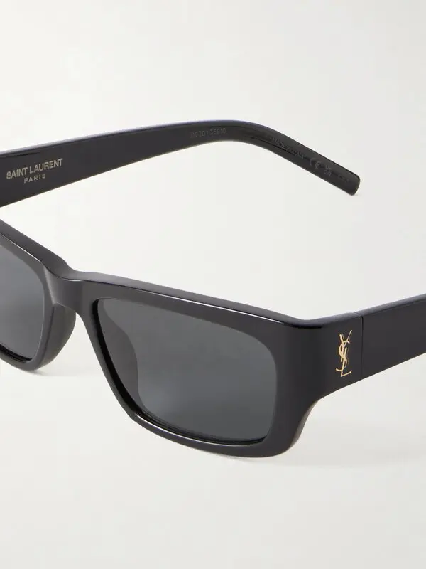 Saint Laurent Sl M182 Jazz Square-frame Acetate Sunglasses - Black