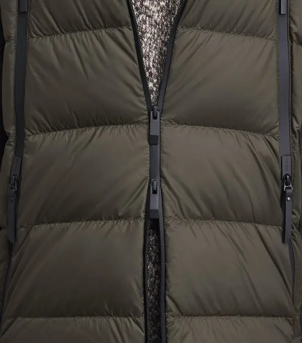 Moncler Virgin Wool Down-filled Hybrid Jacket