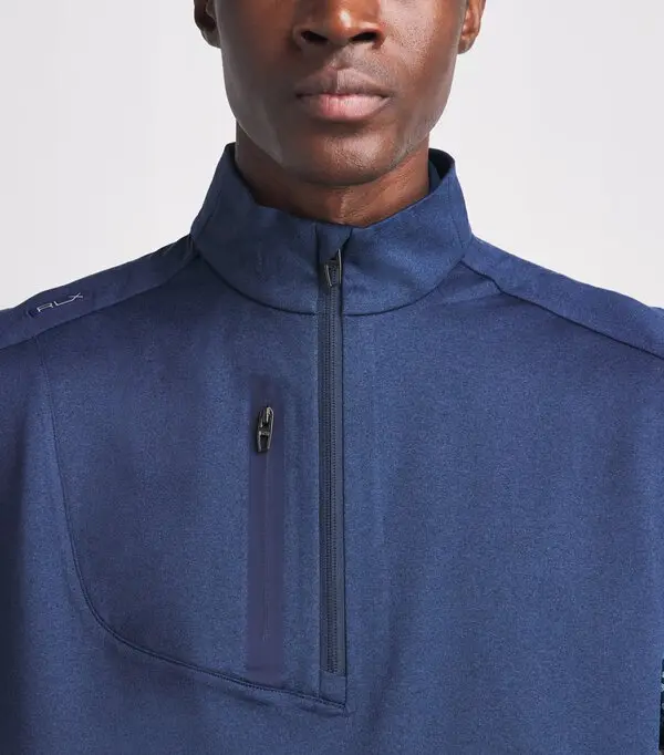 Rlx Ralph Lauren Half-zip Gilet - Blue