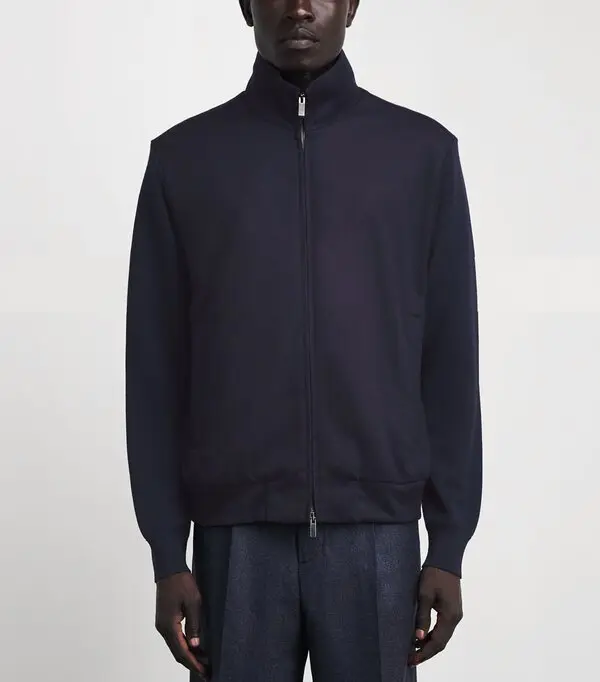Paul & Shark Virgin Wool-cashmere Hybrid Zip-up Jacket