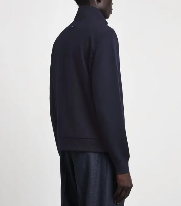 Paul & Shark Virgin Wool-cashmere Hybrid Zip-up Jacket