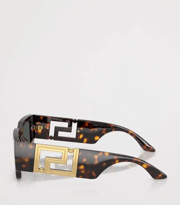 Versace Greca Maxi Rectangle Sunglasses