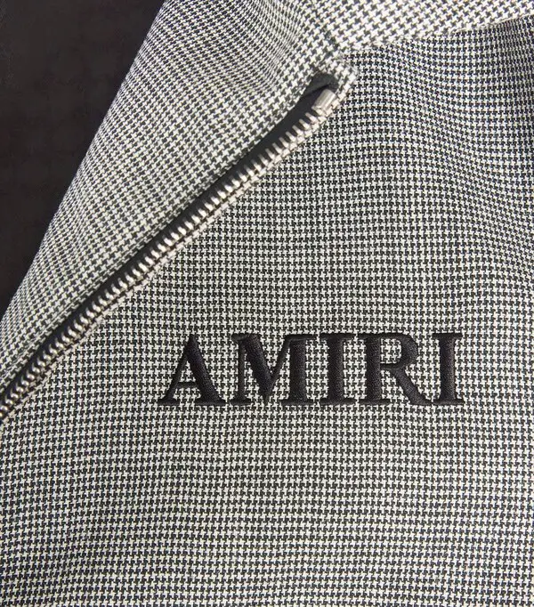 Amiri Houndstooth Zip-up Jacket