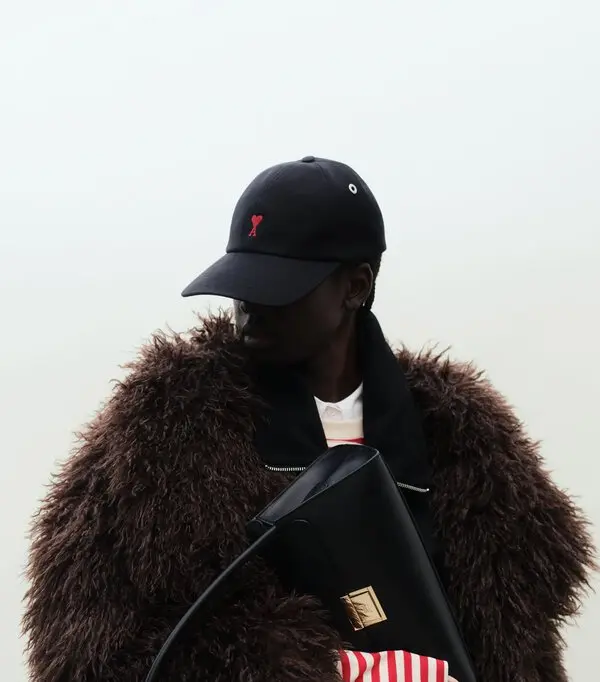 AMI Paris Embroidered Logo Baseball Cap
