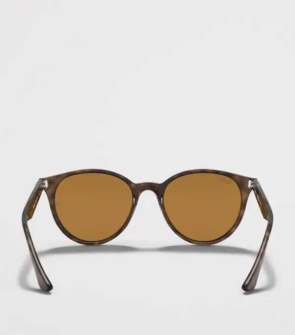 Ray-ban Tortoiseshell Phantos Round Sunglasses