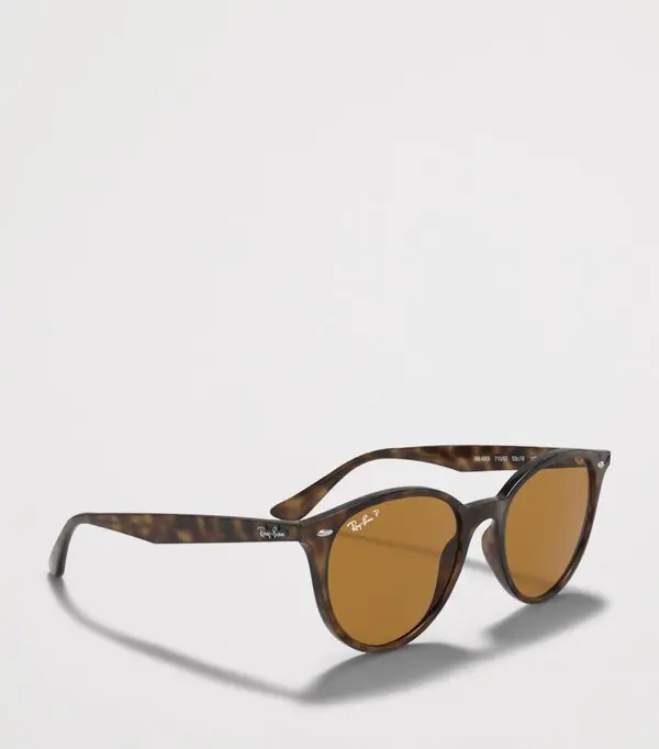 Ray-ban Tortoiseshell Phantos Round Sunglasses