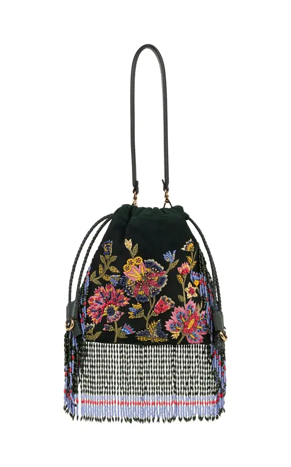 Etro Small Kalispera Shoulder Bag With Fringe