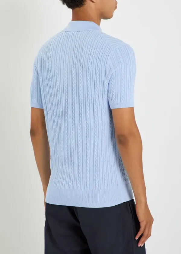 Polo Ralph Lauren Cable-knit Cotton Polo Shirt