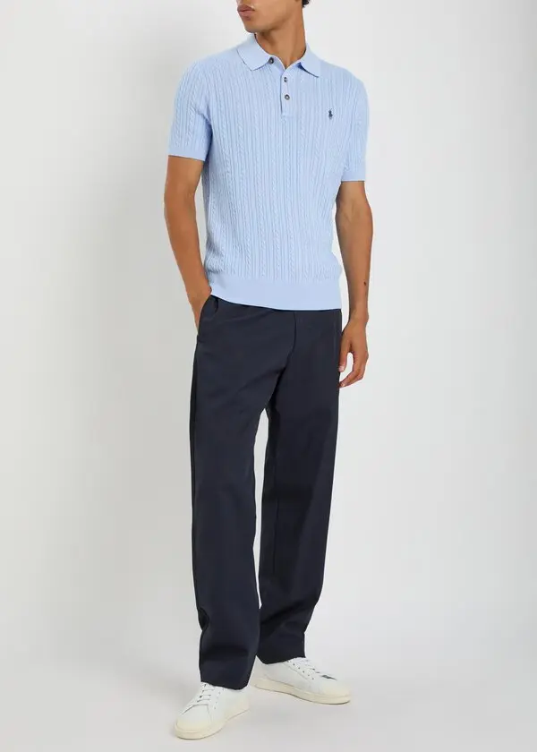 Polo Ralph Lauren Cable-knit Cotton Polo Shirt