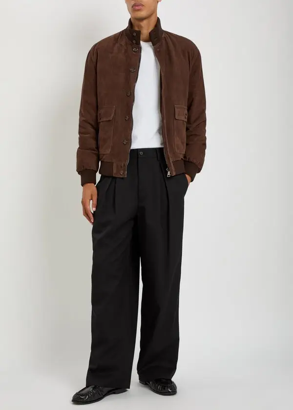SSSTEIN Wide-leg Wool Trousers