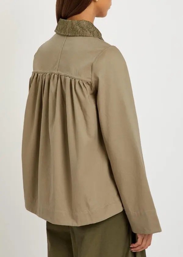 DAMSON MADDER Reversible Lace And Cotton Jacket