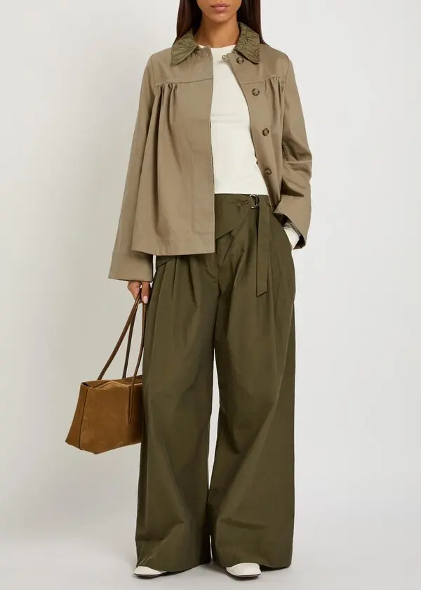 DAMSON MADDER Reversible Lace And Cotton Jacket