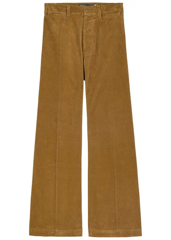 Polo Ralph Lauren Flared Corduroy Trousers - Brown