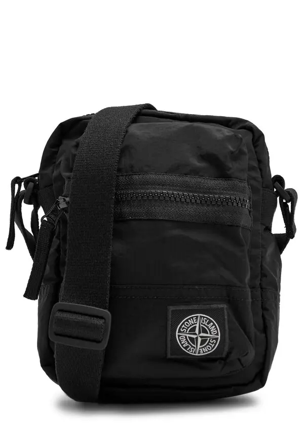 Stone Island Logo-appliquéd Nylon Pouch Bag
