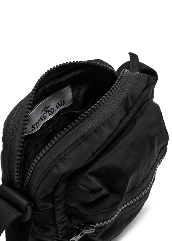 Stone Island Logo-appliquéd Nylon Pouch Bag