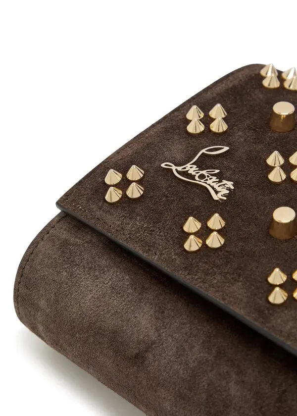 CHRISTIAN LOUBOUTIN Embellished Suede Clutch