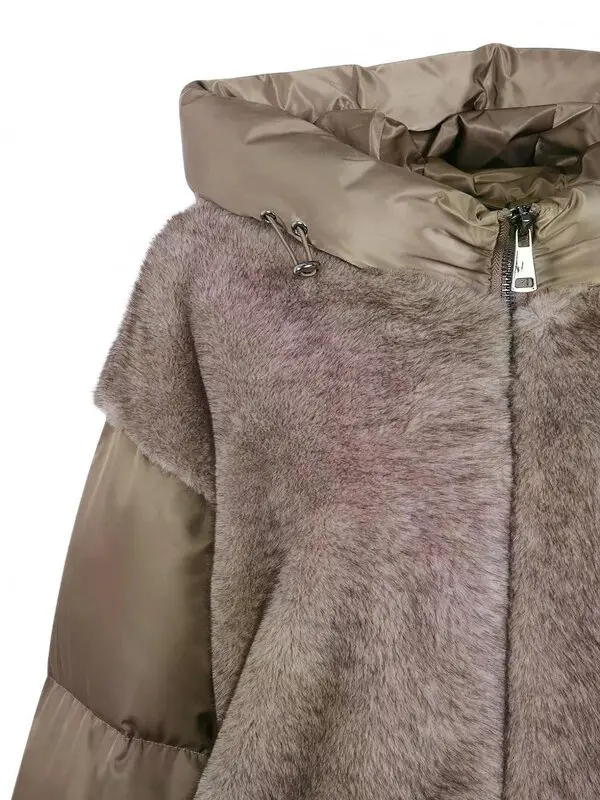 BETTA CORRADI Faux-fur Hooded Coat