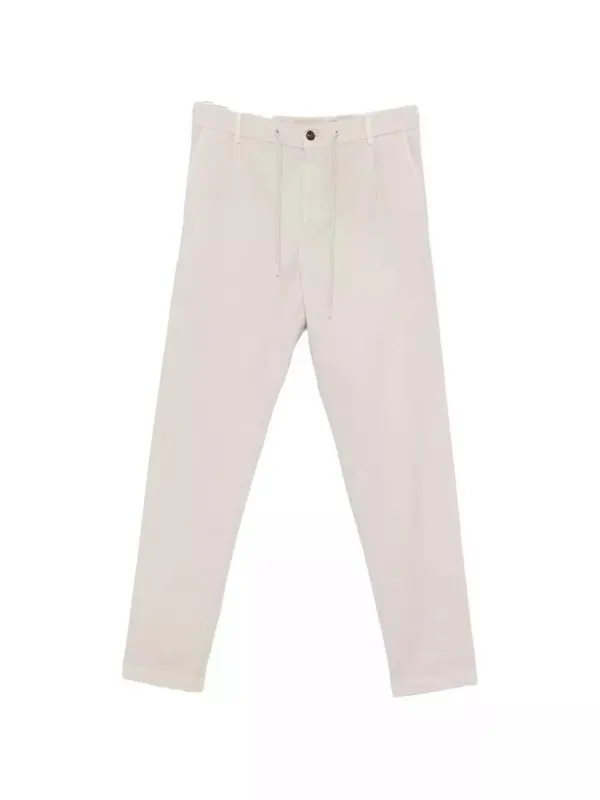 Eleventy Drawstring-waistband Tapered Trousers