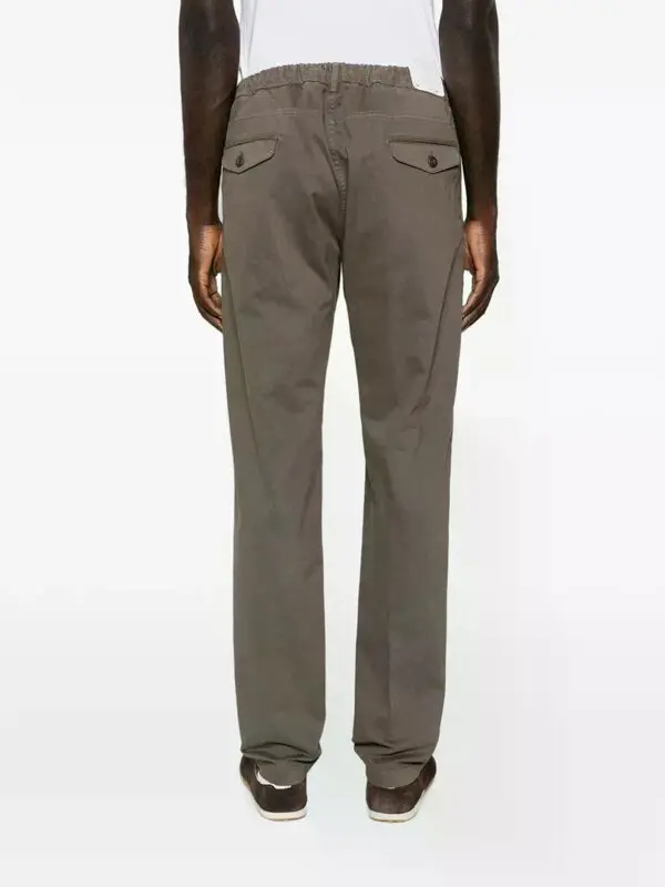 Eleventy Pleated Drawstring Trousers - Grey