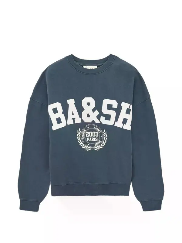 Ba&sh Benjamin Logo-print Drop-shoulder Sweatshirt
