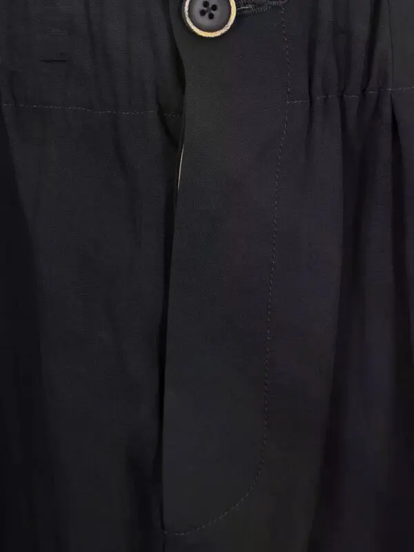 UMA WANG Pleated Cropped Trousers