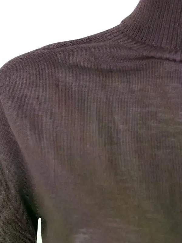 D.exterior Roll Neck Wool Knit