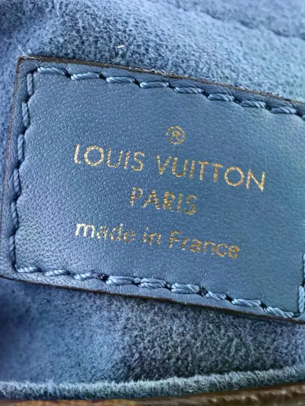 LOUIS VUITTON Locky Handbag Monogram Canvas With Leather Bb Satchel - Blue