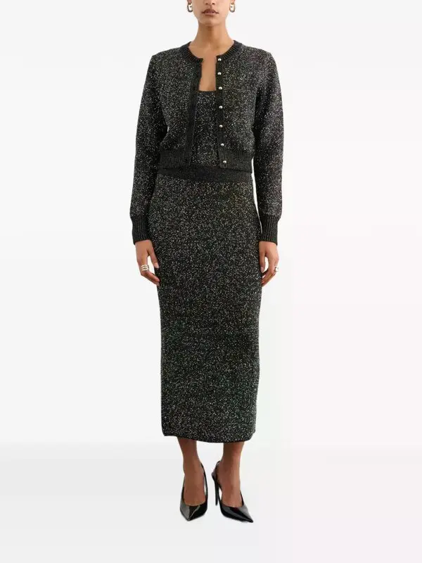 TOCCIN Mollie Sequin-embellished Cardigan - Black
