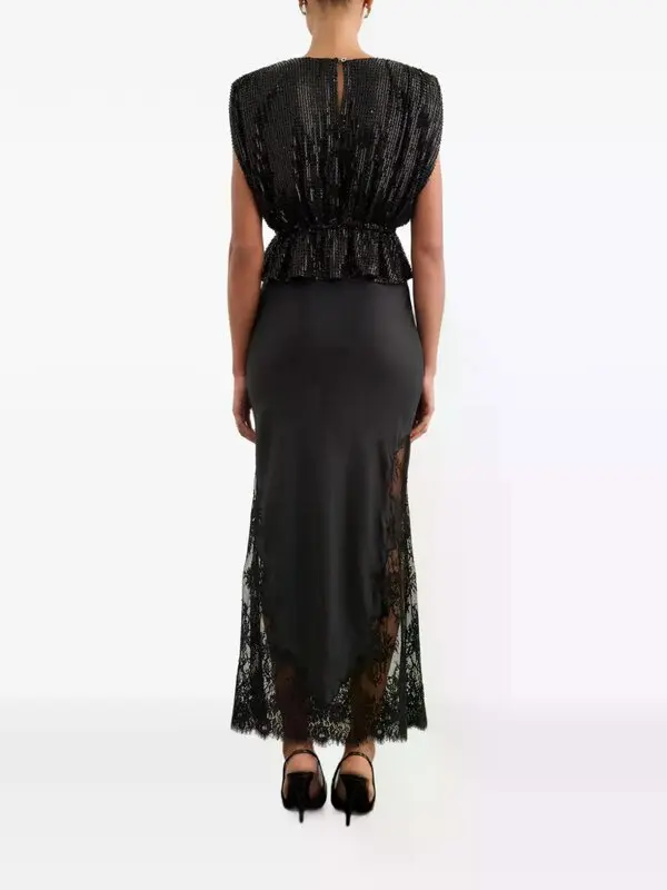 TOCCIN Talon Sequin-embellished Blouse