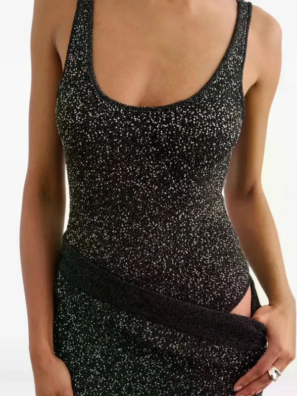 TOCCIN Sheila Sequin Embellished Bodysuit