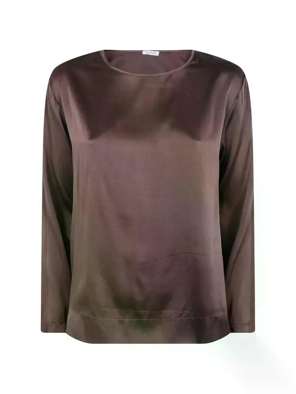 Rossopuro Satin-finish Long-sleeve Sweater