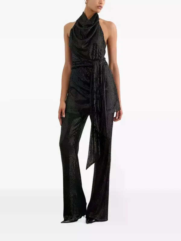 TOCCIN Gemma Sequin-embellished Flared Trousers