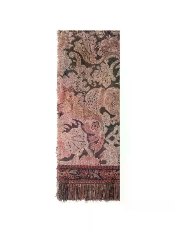 PIERRE-LOUIS MASCIA Euclide Floral-print Scarf - Neutrals