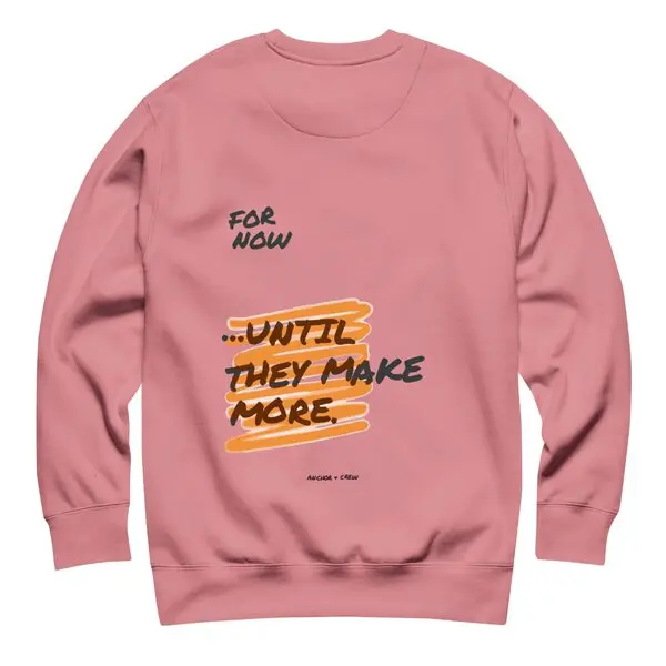ANCHOR & CREW Limited Edition Annotations Organic Cotton Sweatshirt - Pink