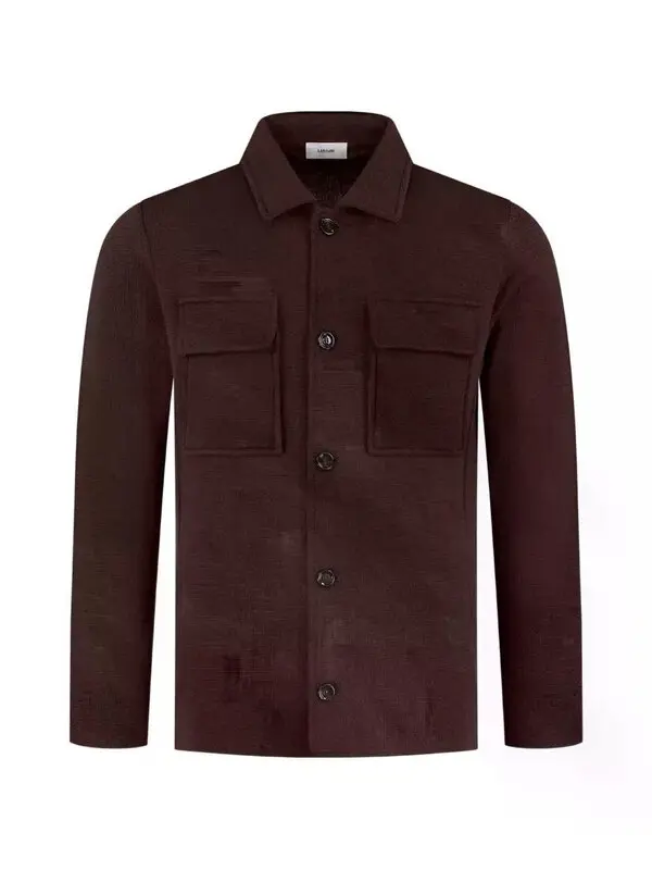 LARDINI Knitted Flap-pocket Jacket