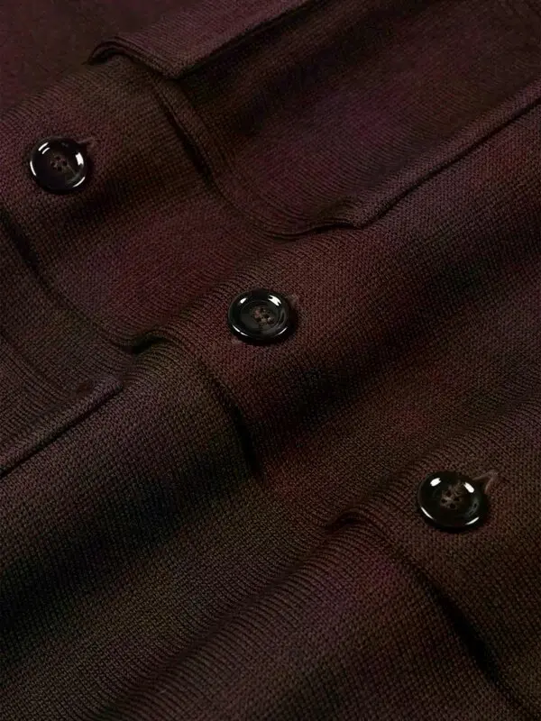 LARDINI Knitted Flap-pocket Jacket