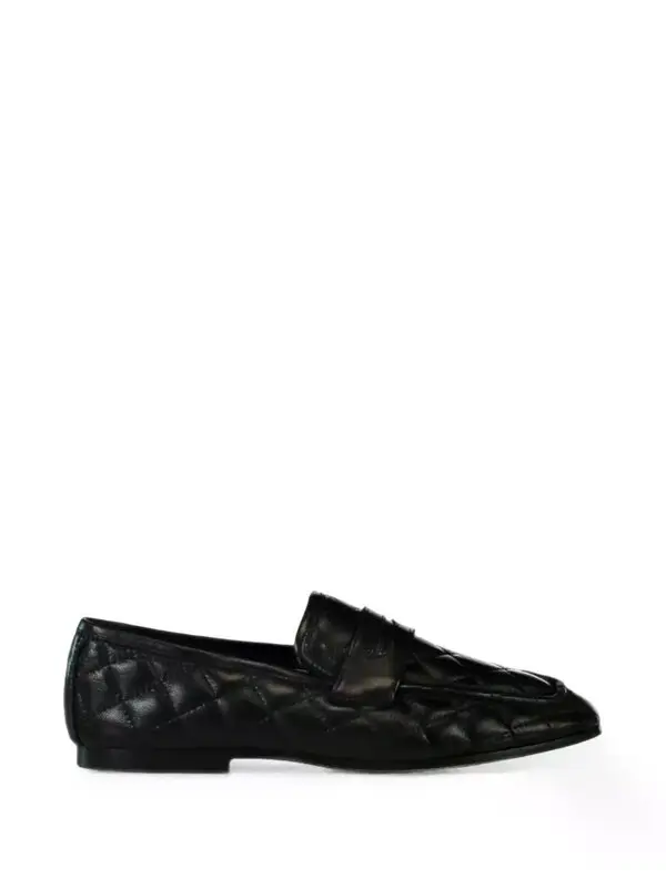 SOPHIQUE Essenziale Quilted Loafers - Black