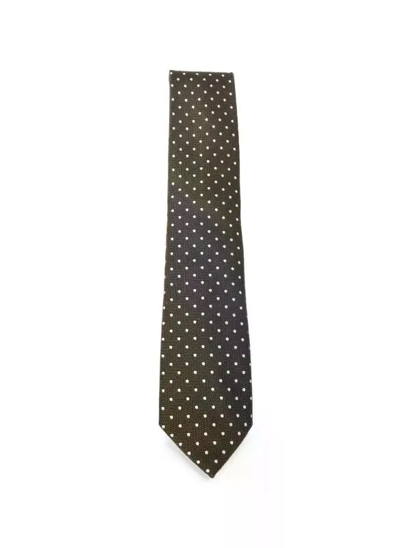 TOM FORD Polka-dot Silk Tie - Brown