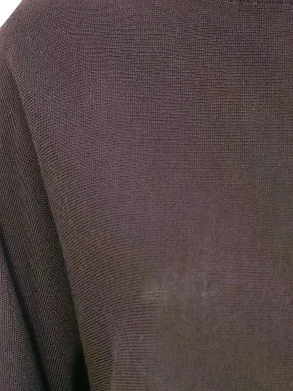D.exterior Ribbed Trim Merino Sweater