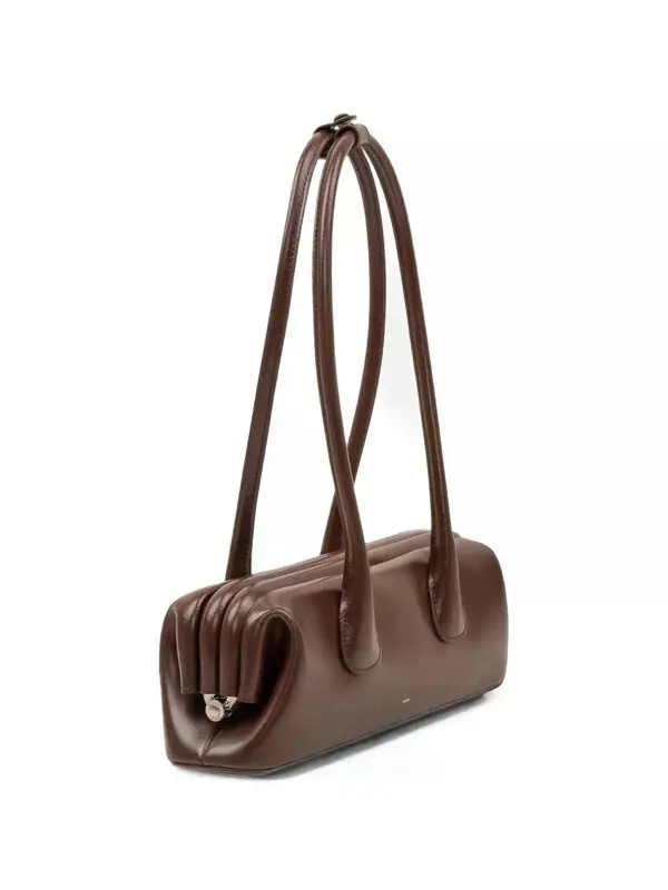 OSOI Boat Wide Mini Leather Shoulder Bag - Brown