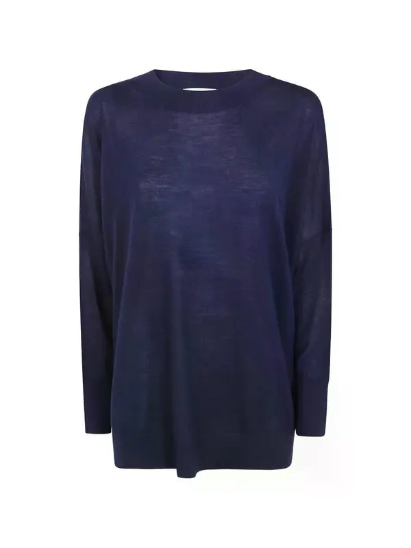 Laboratorio Capri Fine-knit Drop-shoulder Pullover