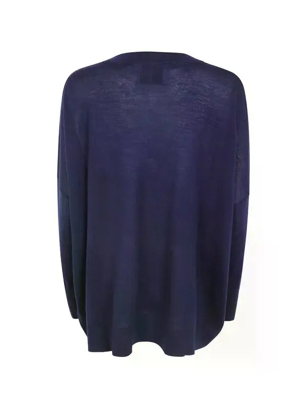 Laboratorio Capri Fine-knit Drop-shoulder Pullover