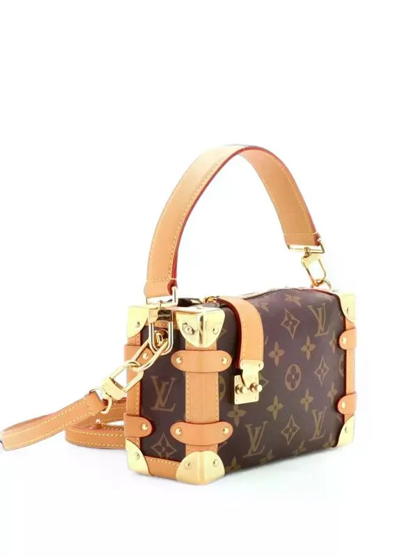 LOUIS VUITTON Side Trunk Handbag Monogram Canvas Pm Shoulder Bag