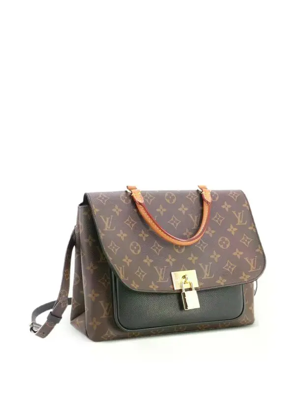 LOUIS VUITTON Marignan Handbag Monogram Canvas With Leather Shoulder Bag