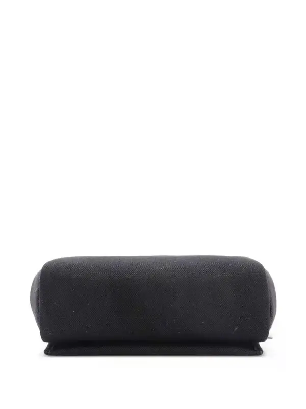 Hermès Herbag Zip Toile And Leather Shoulder Bag - Black