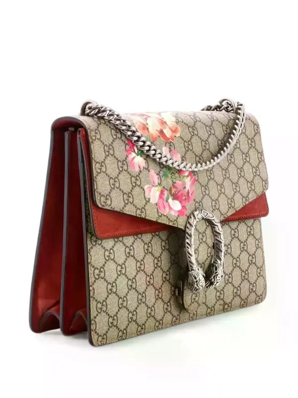 Gucci Dionysus Blooms Print Gg Coated Canvas Medium Shoulder Bag